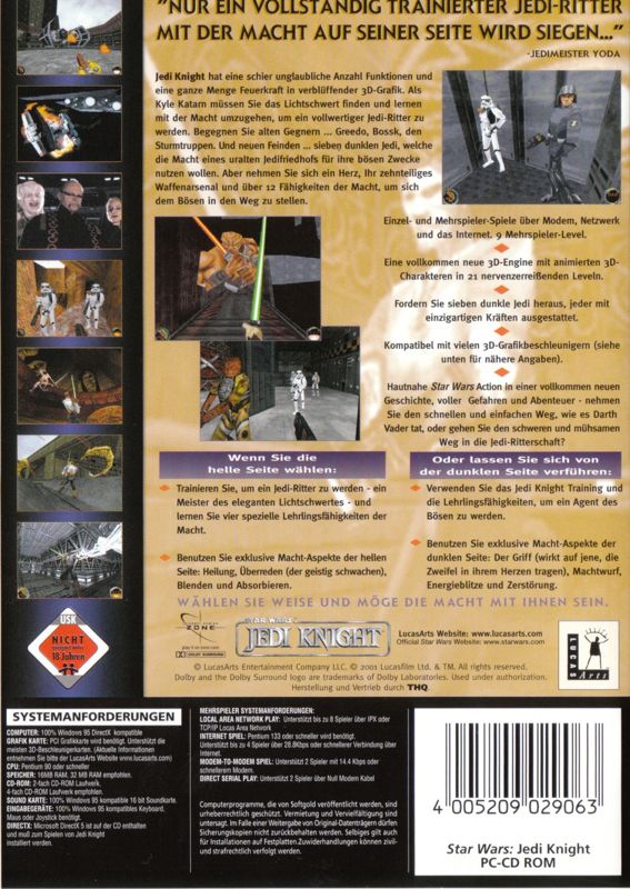 Star Wars: Jedi Knight - Dark Forces II cover or packaging material ...