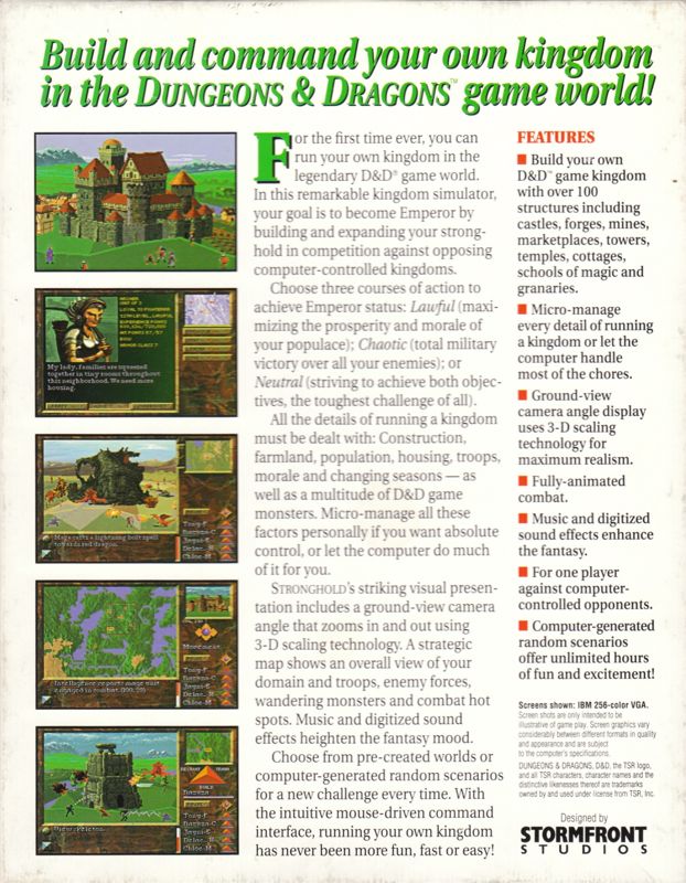 Stronghold cover or packaging material - MobyGames