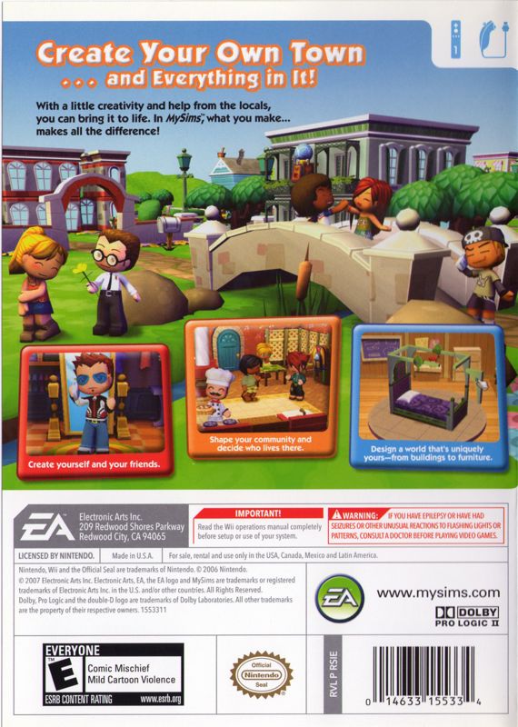 MySims cover or packaging material - MobyGames