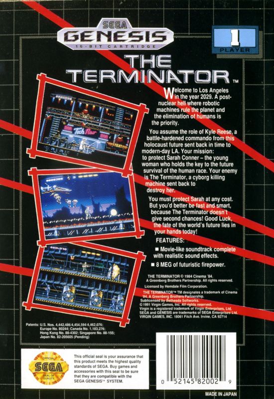 The Terminator cover or packaging material - MobyGames