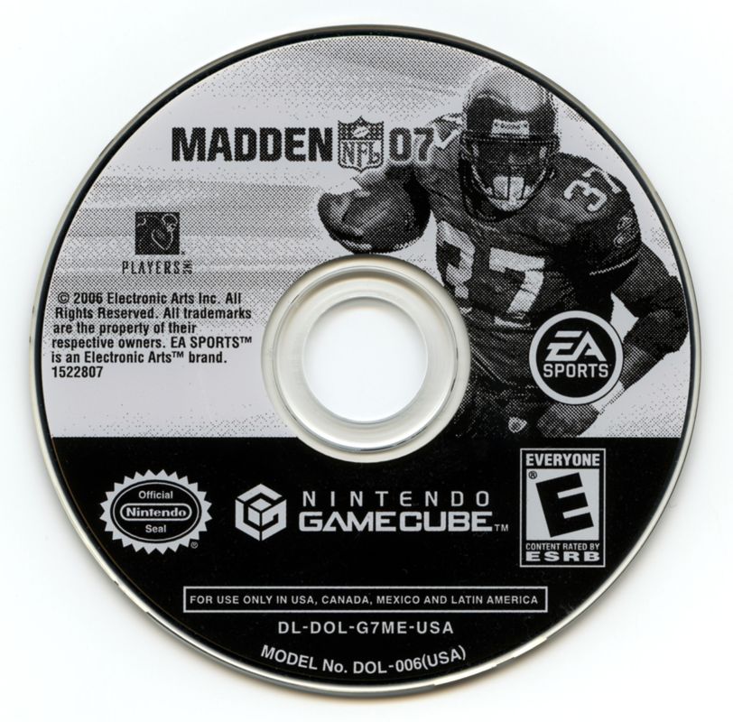 Madden NFL 07 cover or packaging material - MobyGames