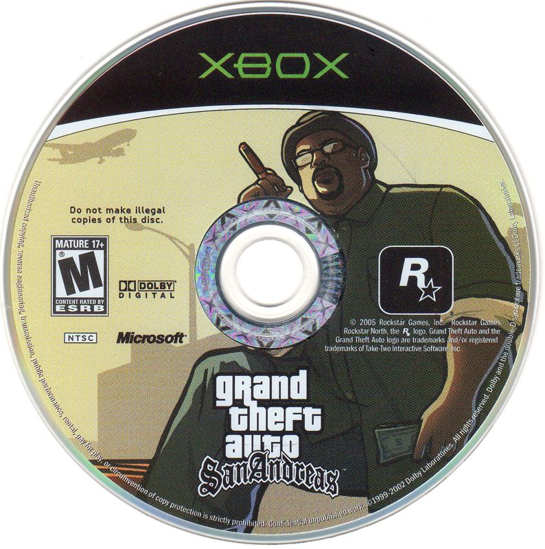 Grand Theft Auto: San Andreas cover or packaging material - MobyGames