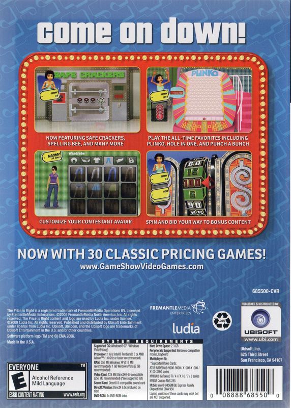 The Price is Right: 2010 Edition cover or packaging material - MobyGames