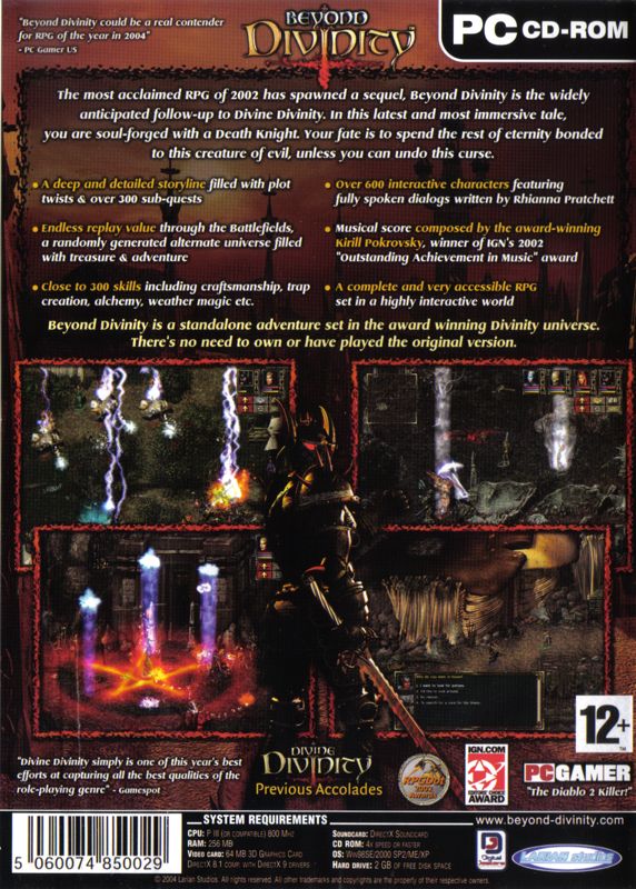 Beyond Divinity cover or packaging material - MobyGames