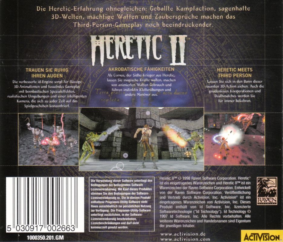 Heretic II cover or packaging material - MobyGames