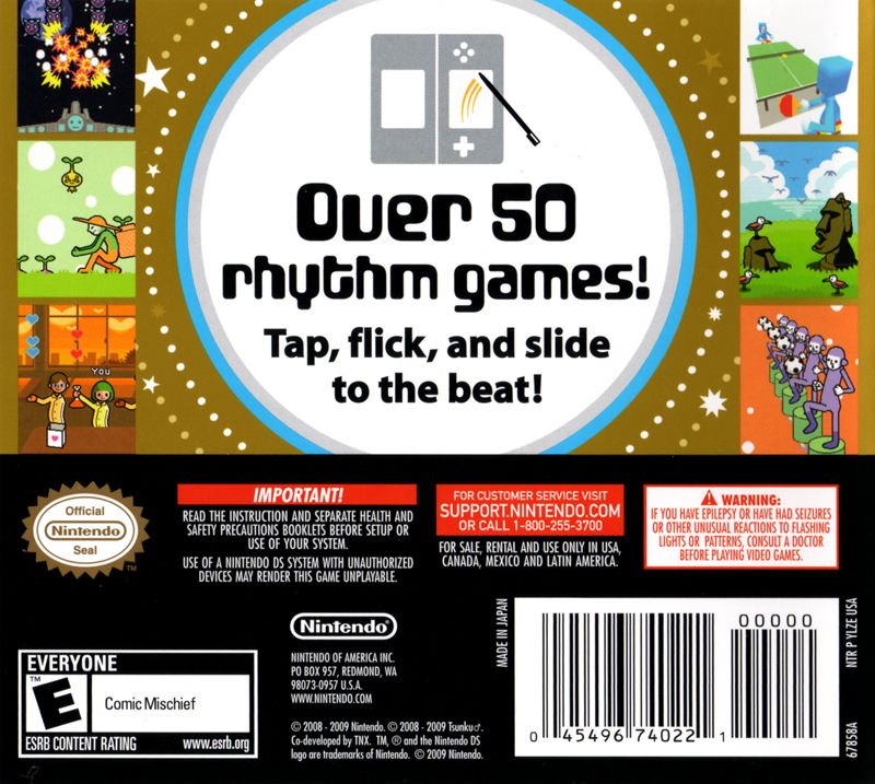 Rhythm Heaven cover or packaging material - MobyGames