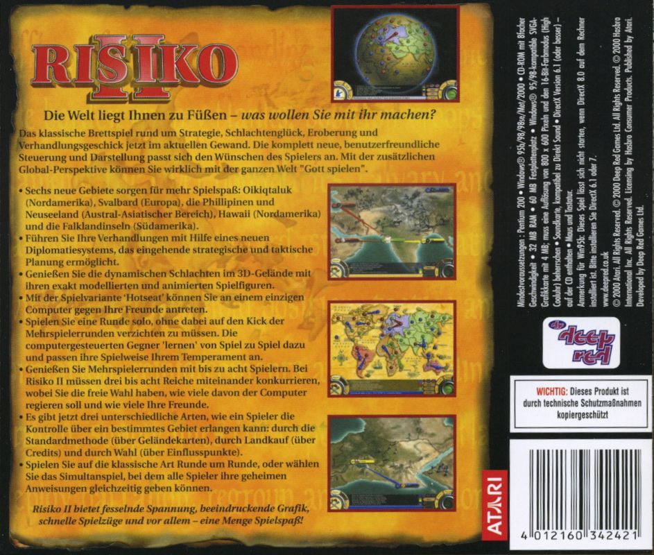 Risk II cover or packaging material - MobyGames