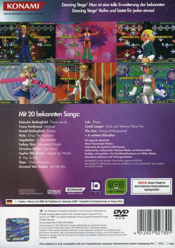 Dance Dance Revolution: Extreme 2 cover or packaging material - MobyGames