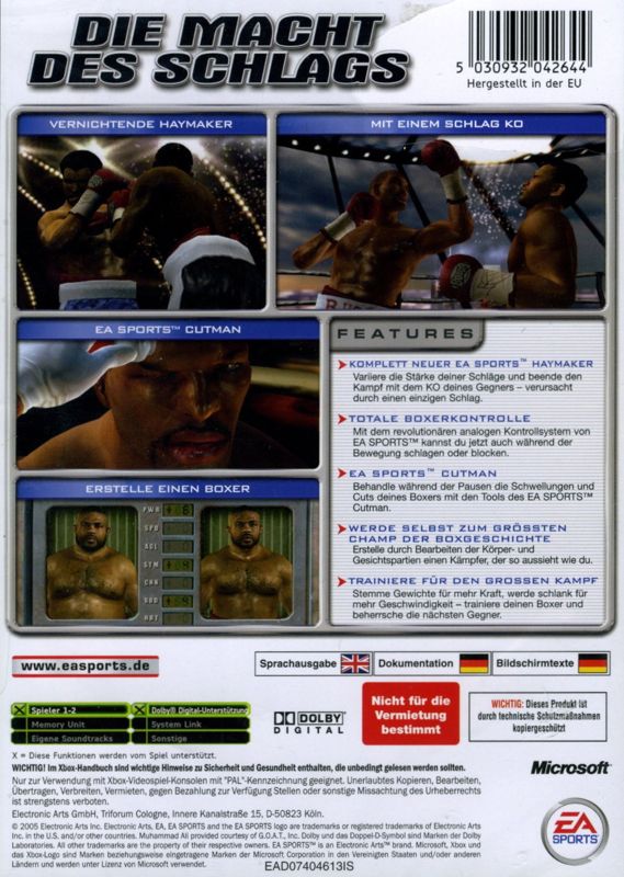 Fight Night Round 2 cover or packaging material - MobyGames