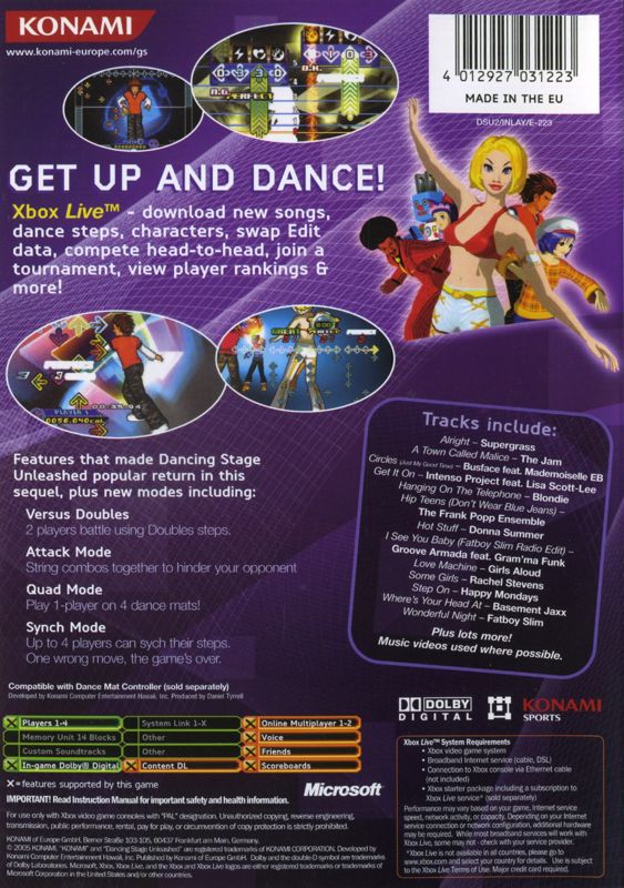 Dance Dance Revolution Ultramix 2 cover or packaging material MobyGames