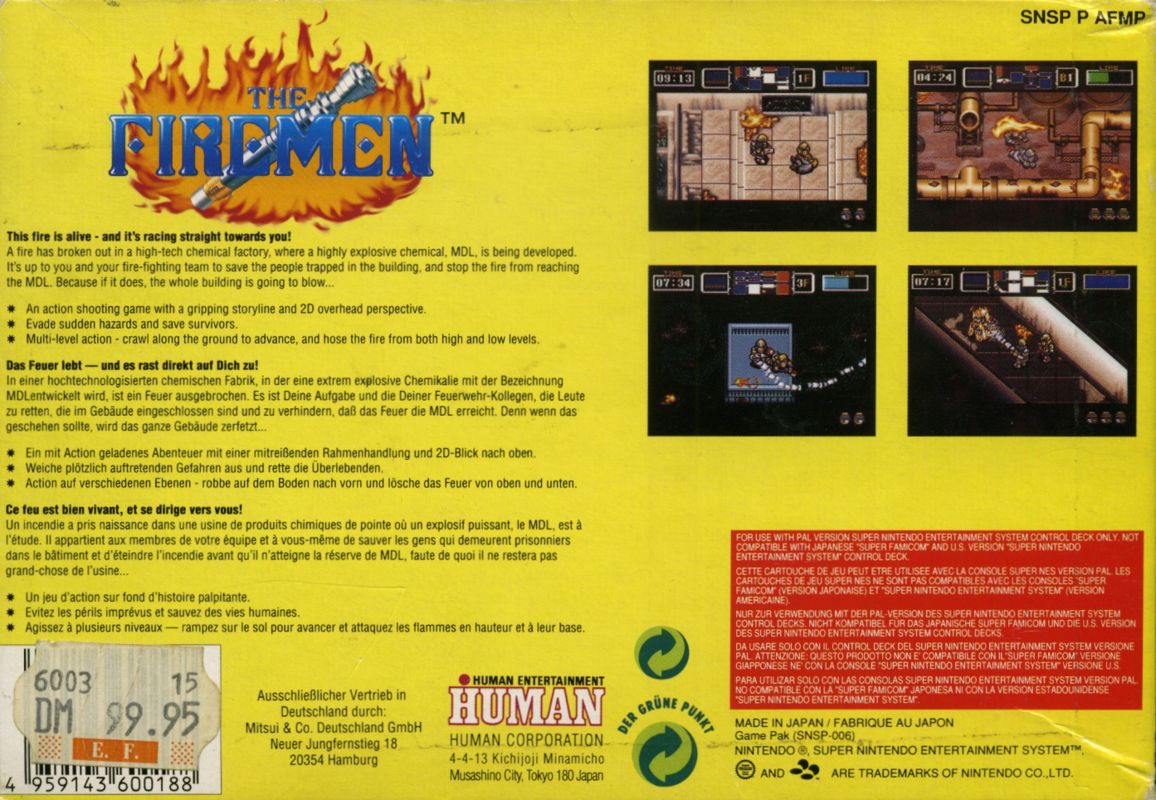 The Firemen cover or packaging material - MobyGames
