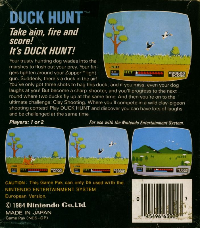 VS. Duck Hunt cover or packaging material - MobyGames