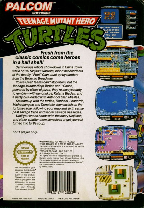 Teenage Mutant Ninja Turtles cover or packaging material - MobyGames
