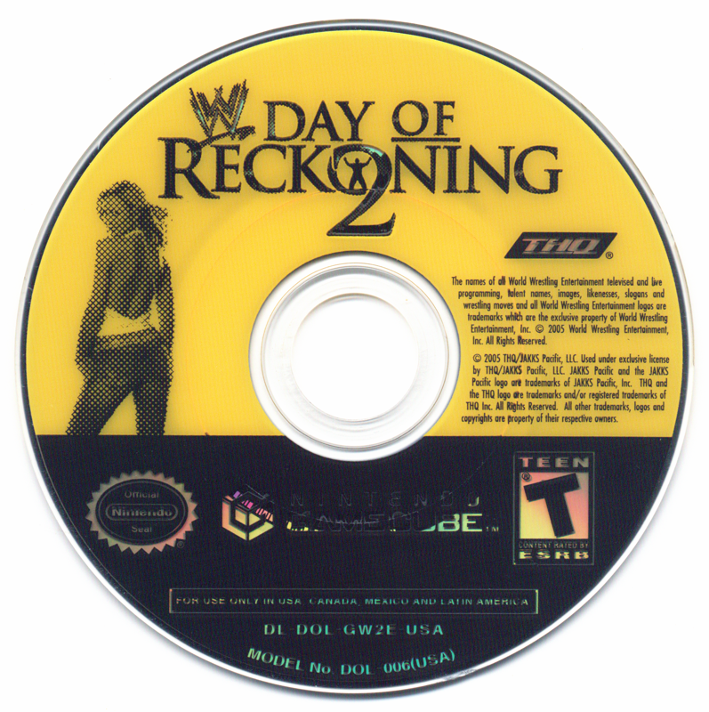 WWE Day of Reckoning 2 cover or packaging material - MobyGames