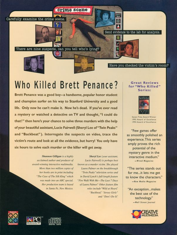 Who Killed Brett Penance?: The Environmental Surfer cover or packaging material - MobyGames