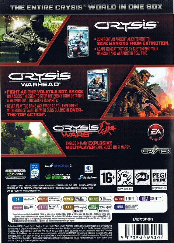 Crysis: Maximum Edition cover or packaging material - MobyGames