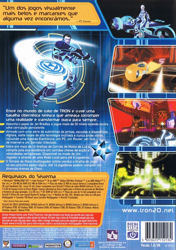 Tron 2.0 cover or packaging material - MobyGames