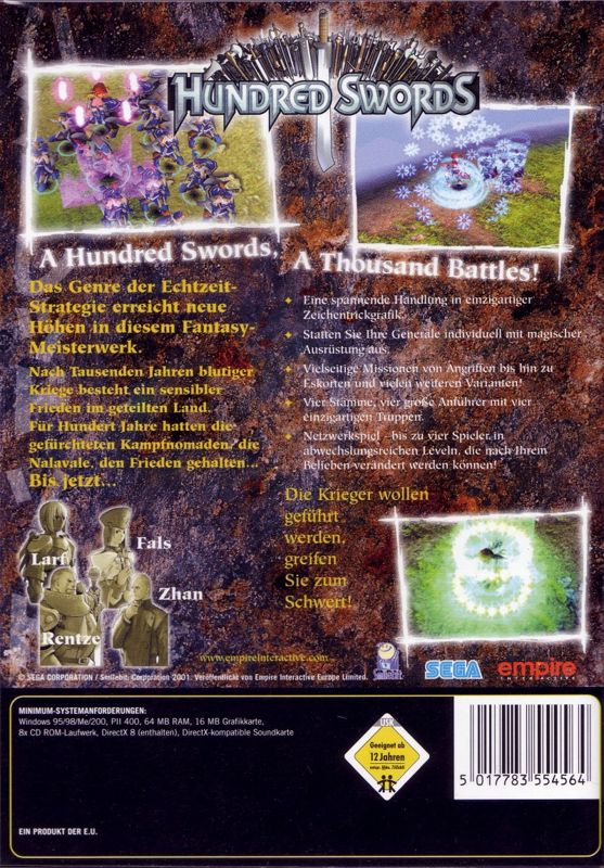 Hundred Swords cover or packaging material - MobyGames