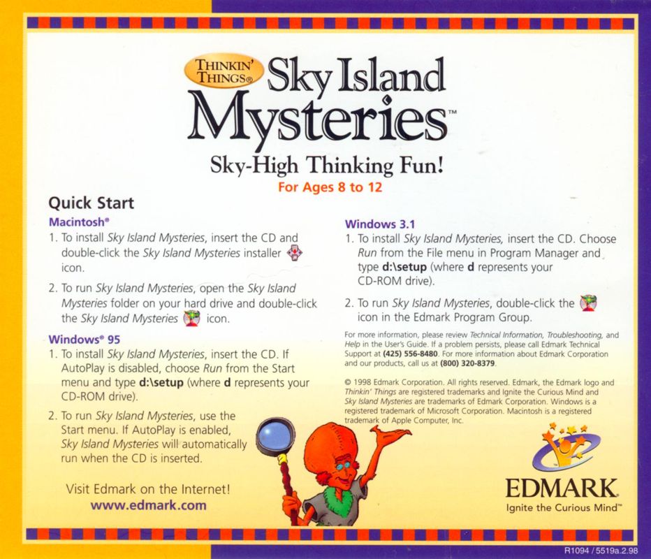Thinkin' Things: Sky Island Mysteries cover or packaging material ...