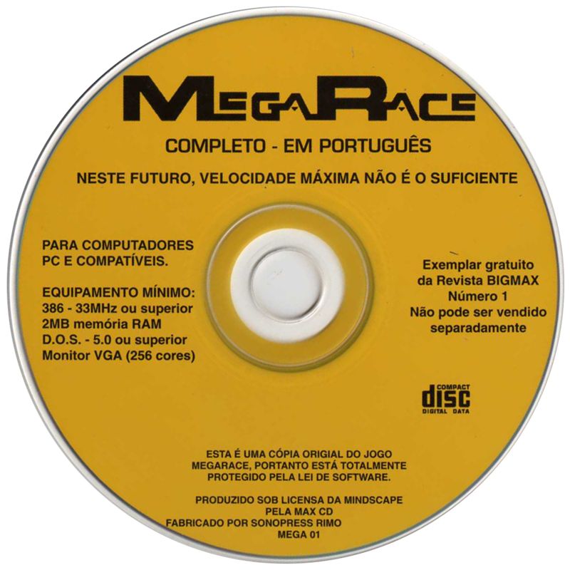 MegaRace cover or packaging material - MobyGames
