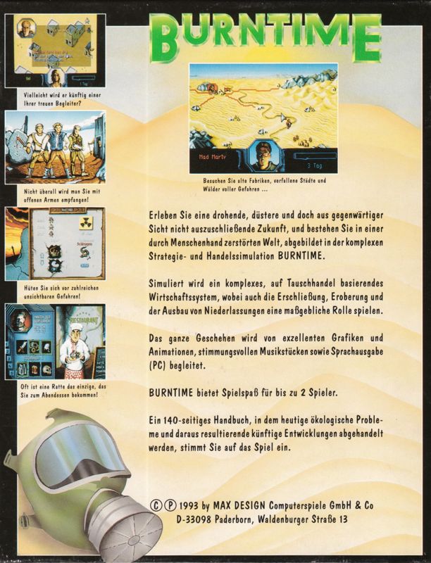 Burntime cover or packaging material - MobyGames