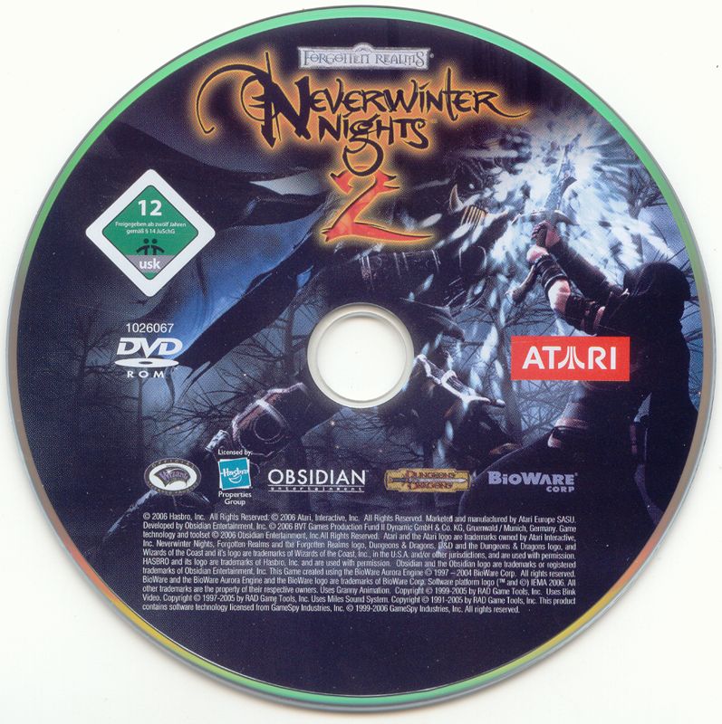 Neverwinter Nights 2 cover or packaging material - MobyGames