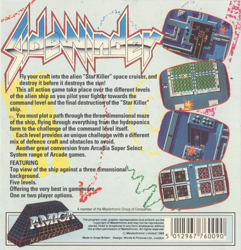 SideWinder cover or packaging material - MobyGames