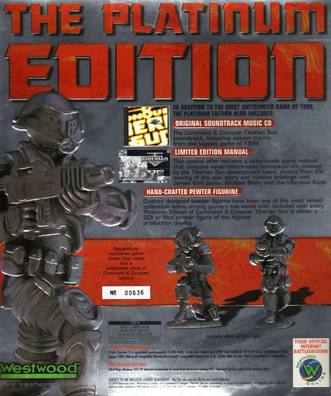 Command & Conquer: Tiberian Sun (Platinum Edition) cover or packaging ...