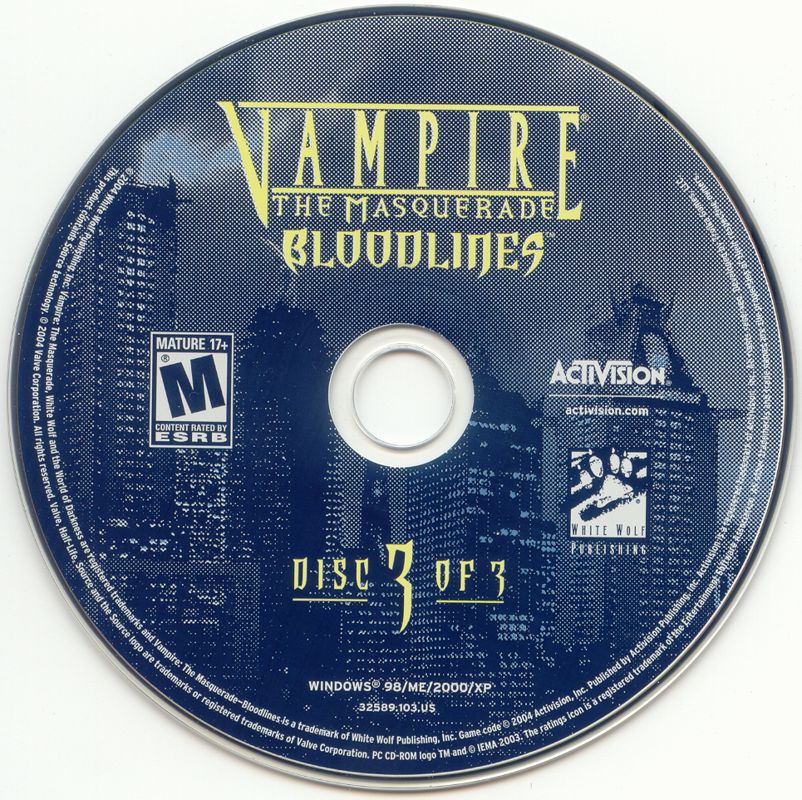 Vampire: The Masquerade - Bloodlines cover or packaging material ...