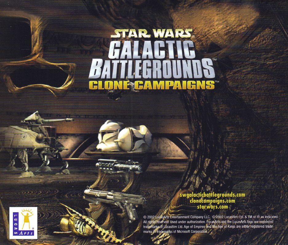 Star Wars: Galactic Battlegrounds - Clone Campaigns cover or packaging material - MobyGames