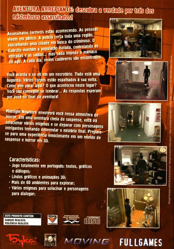 Midnight Nowhere cover or packaging material - MobyGames