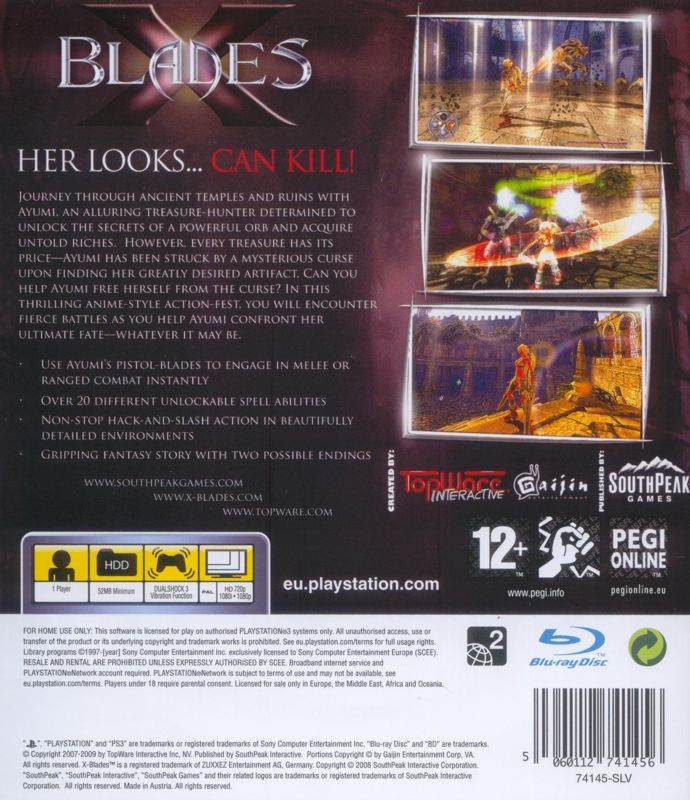 X-Blades cover or packaging material - MobyGames