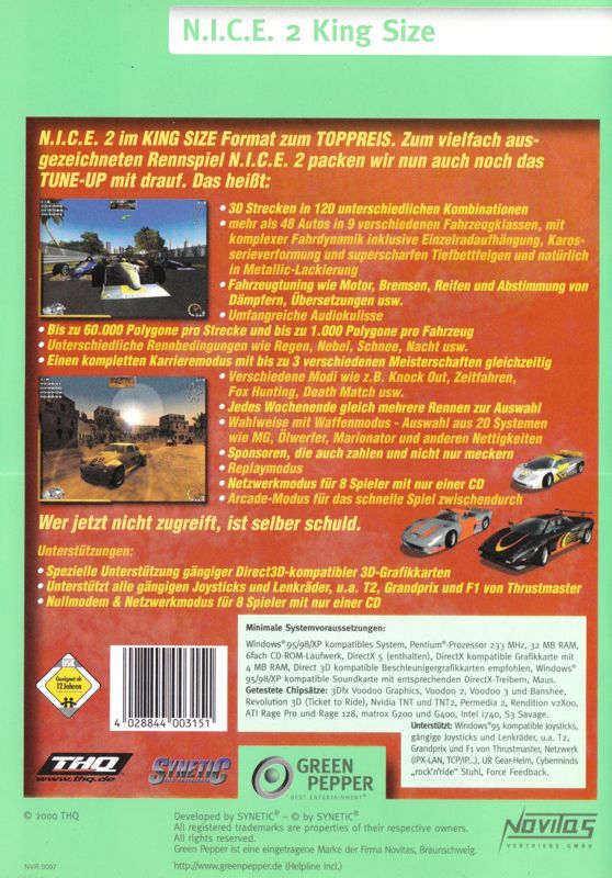 N.I.C.E. 2: King Size cover or packaging material - MobyGames