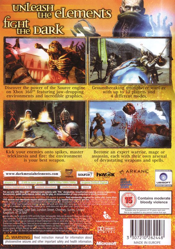 Dark Messiah: Might and Magic - Elements cover or packaging material ...