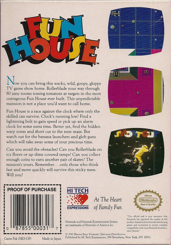 Fun House cover or packaging material - MobyGames