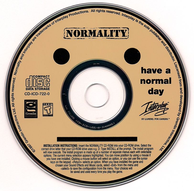Normality cover or packaging material - MobyGames