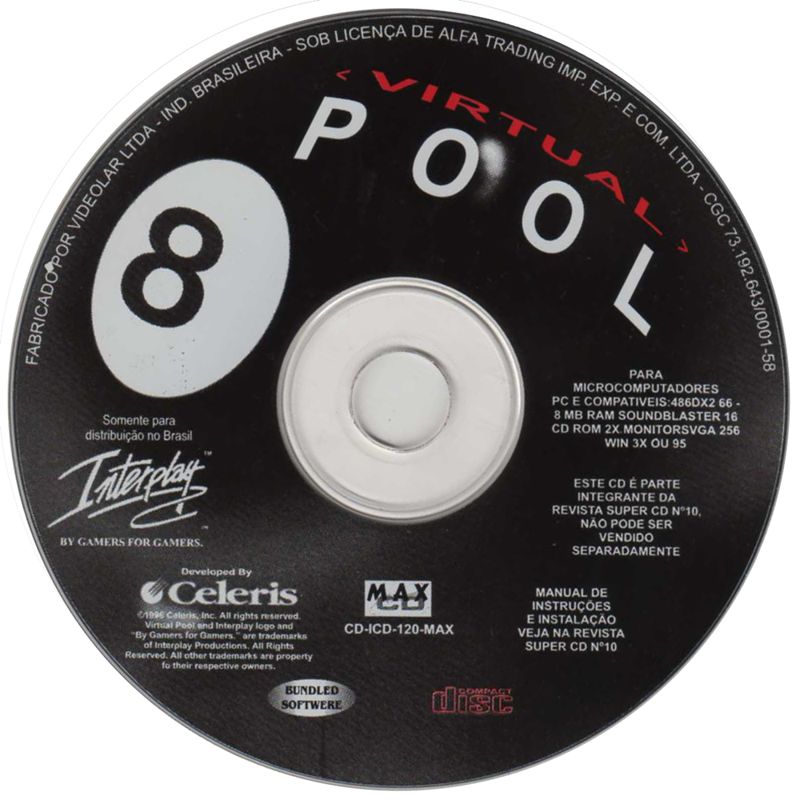 Virtual Pool cover or packaging material - MobyGames