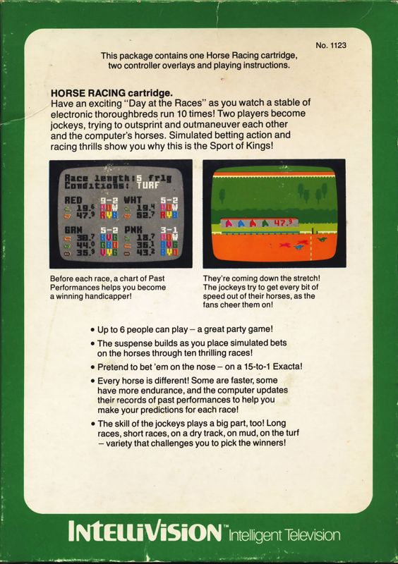 Horse Racing cover or packaging material - MobyGames