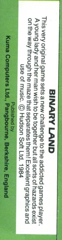 Binary Land cover or packaging material - MobyGames