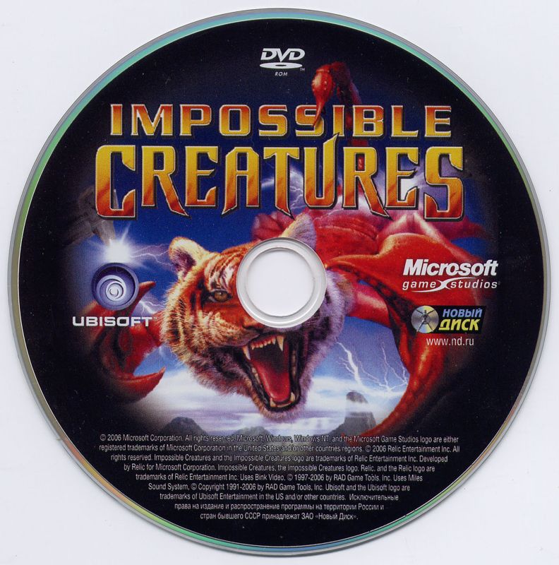 Impossible Creatures cover or packaging material - MobyGames