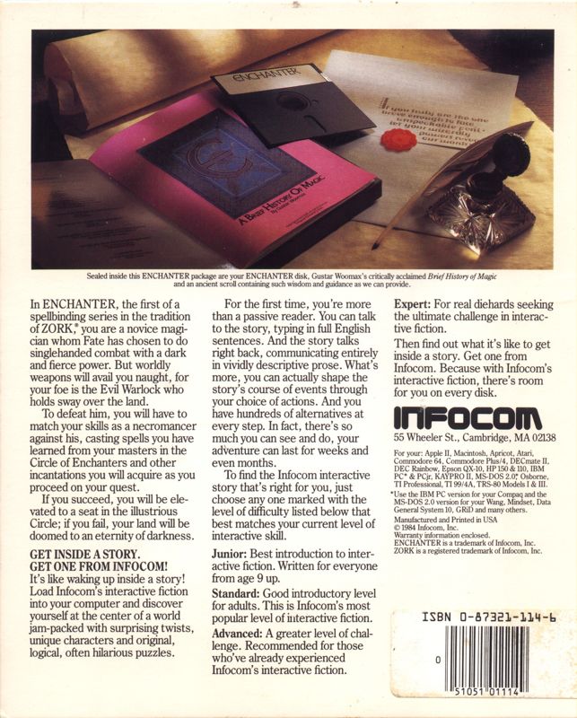 Enchanter cover or packaging material - MobyGames