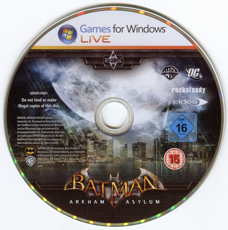 Batman: Arkham Asylum cover or packaging material - MobyGames