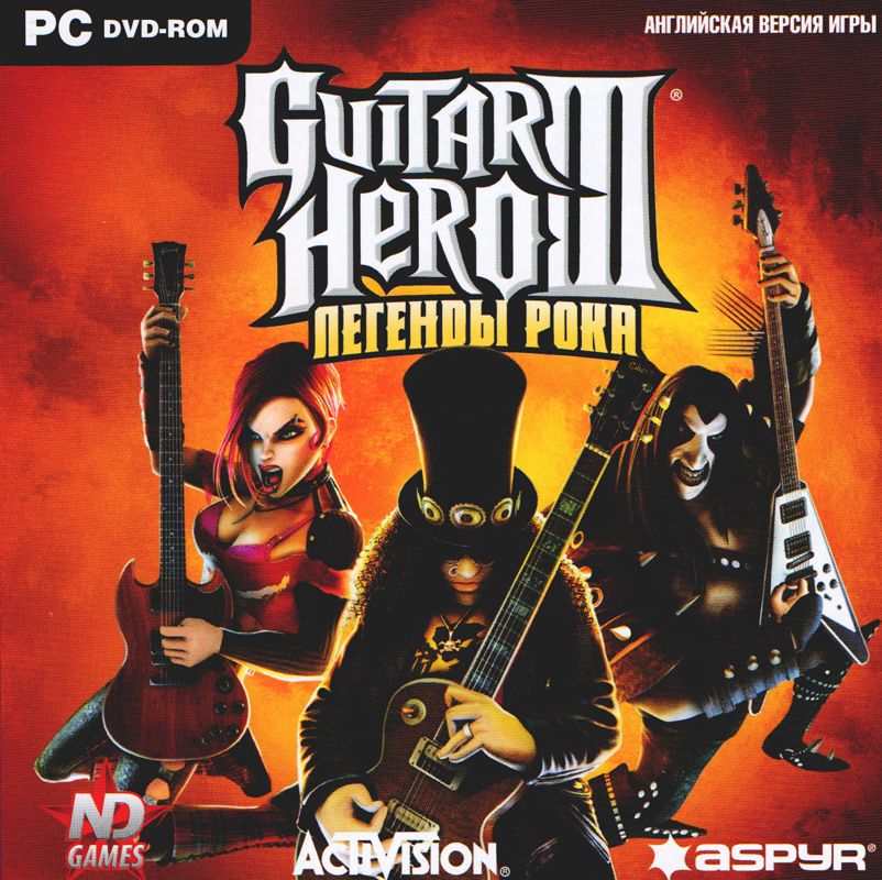 Guitar Hero III: Legends of Rock cover or packaging material - MobyGames