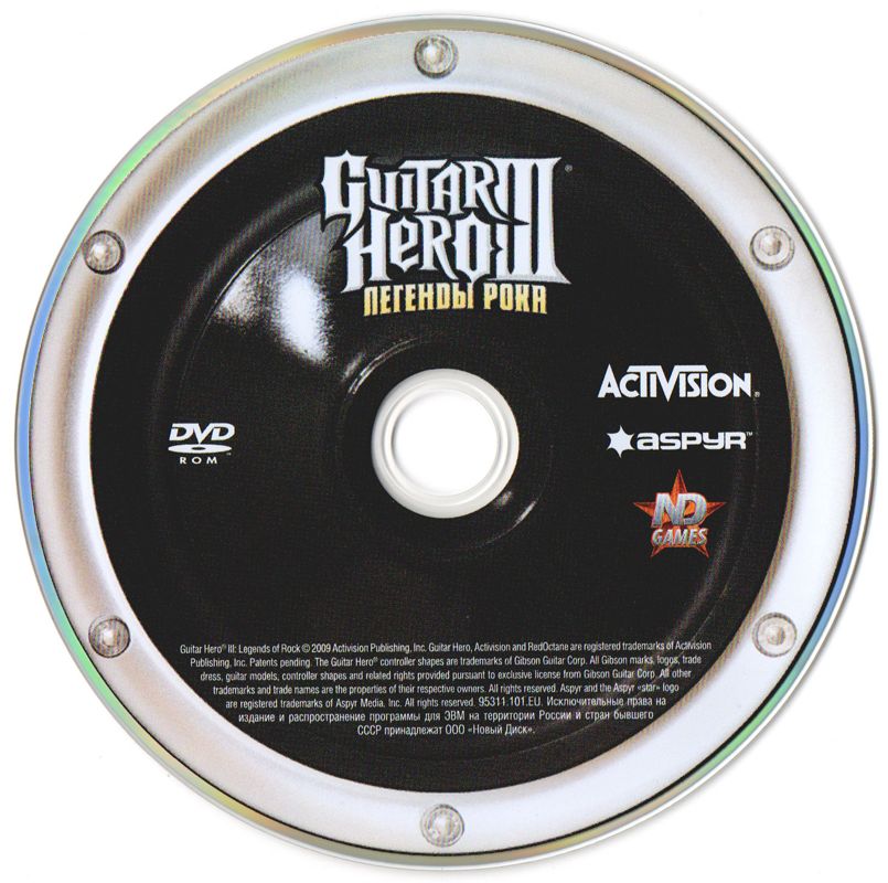 Guitar Hero III: Legends of Rock cover or packaging material - MobyGames
