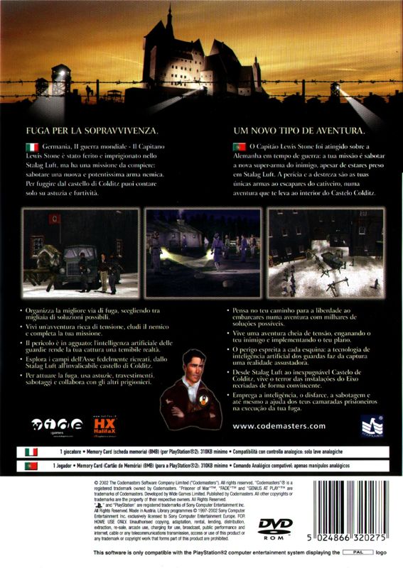 Prisoner of War: World War II cover or packaging material - MobyGames