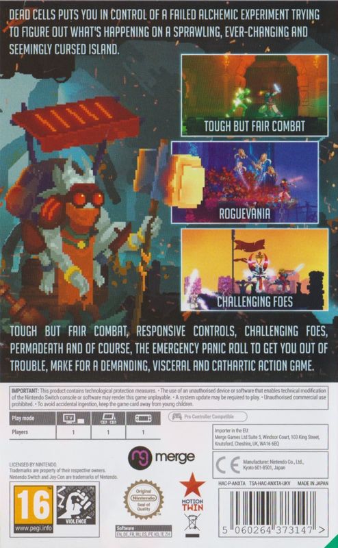 Dead Cells cover or packaging material - MobyGames