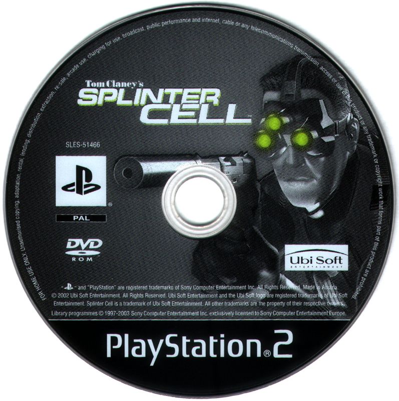 Tom Clancy's Splinter Cell cover or packaging material - MobyGames