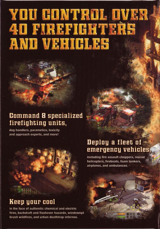 Firefighter Command: Raging Inferno cover or packaging material - MobyGames
