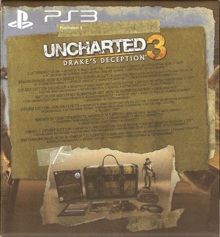 Uncharted 3: Drake's Deception (Explorer Edition) cover or packaging ...