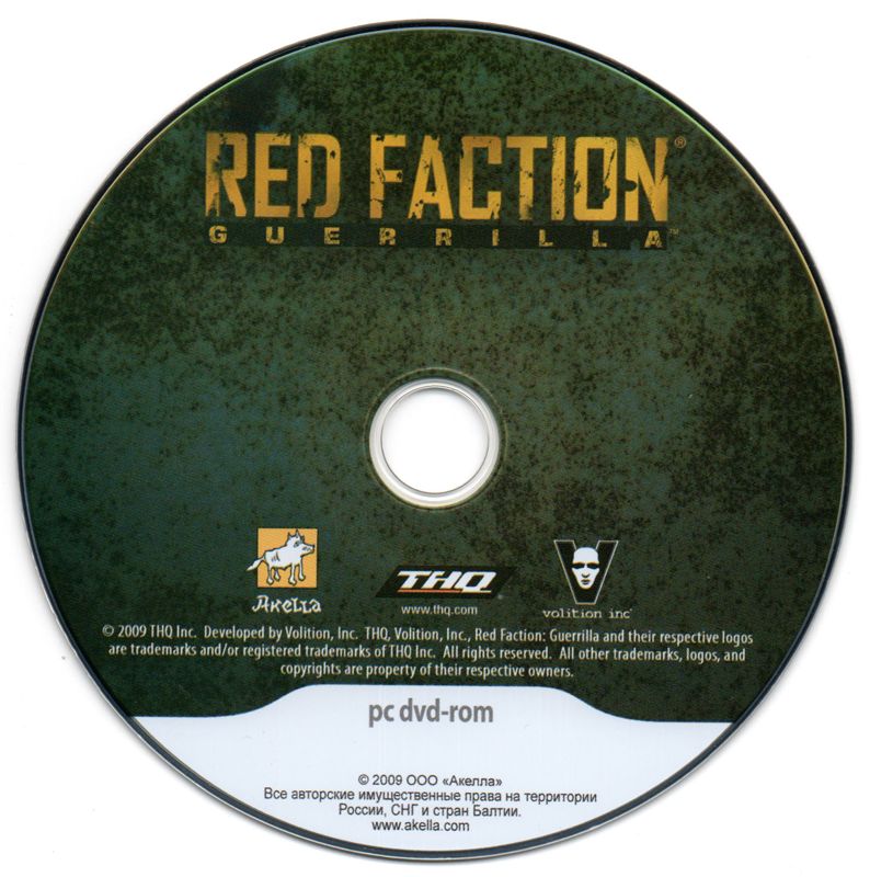 Red Faction: Guerrilla cover or packaging material - MobyGames